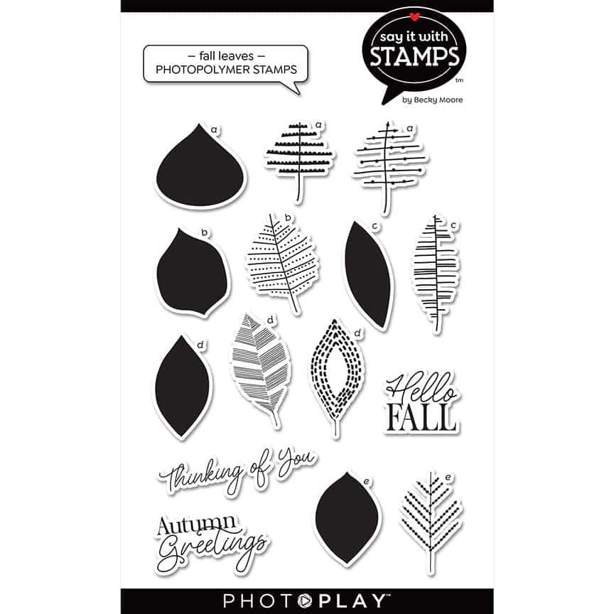 Photoplay Say it With Stamp Set - Fall Leaves (SIS2348) – Everything ...