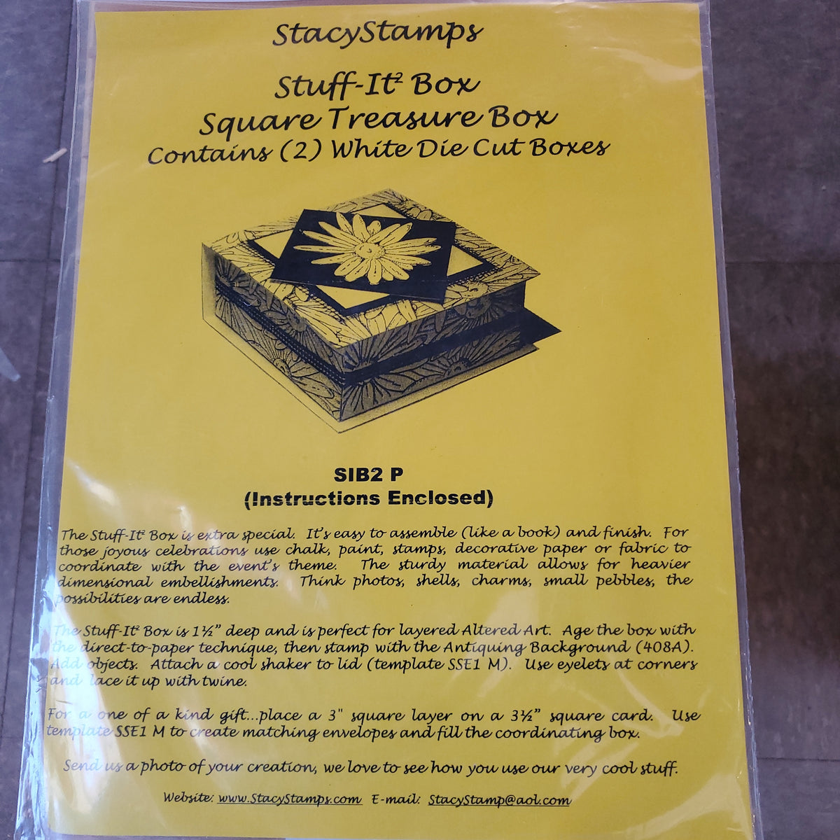 StacyStamps Stuff-It Box Square Treasure Box (SIB2 P) – Everything ...