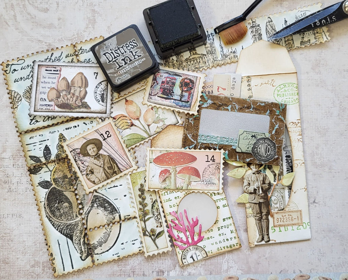 Postage Stamp Art with Michelle Online Class – Everything Mixed Media
