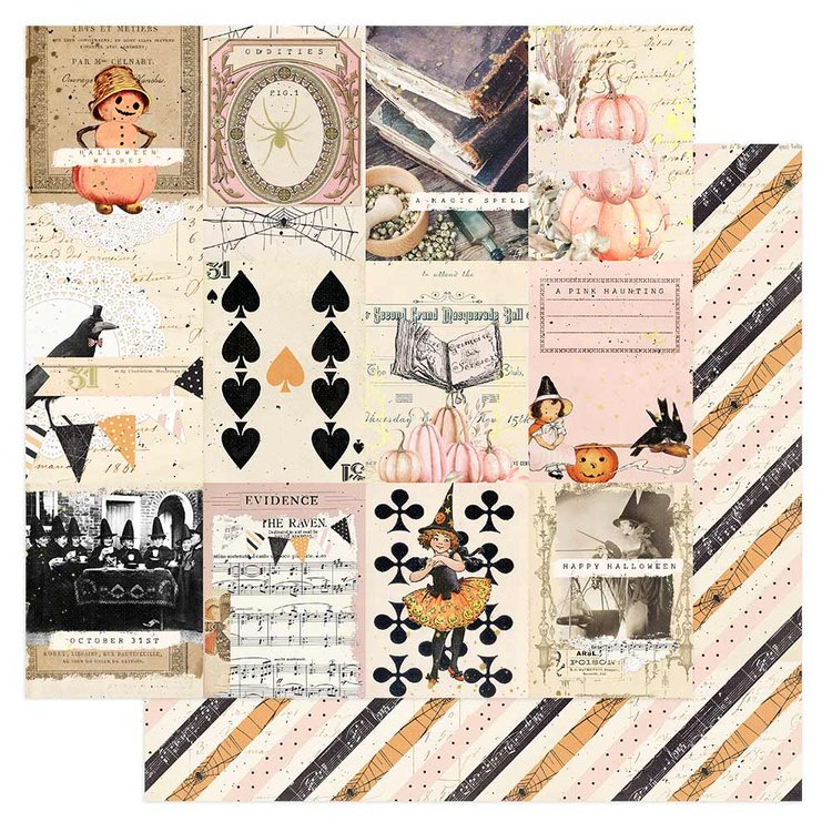 Prima Twilight Collection 12x12 Scrapbook Paper Pumpkin Night (981273 ...