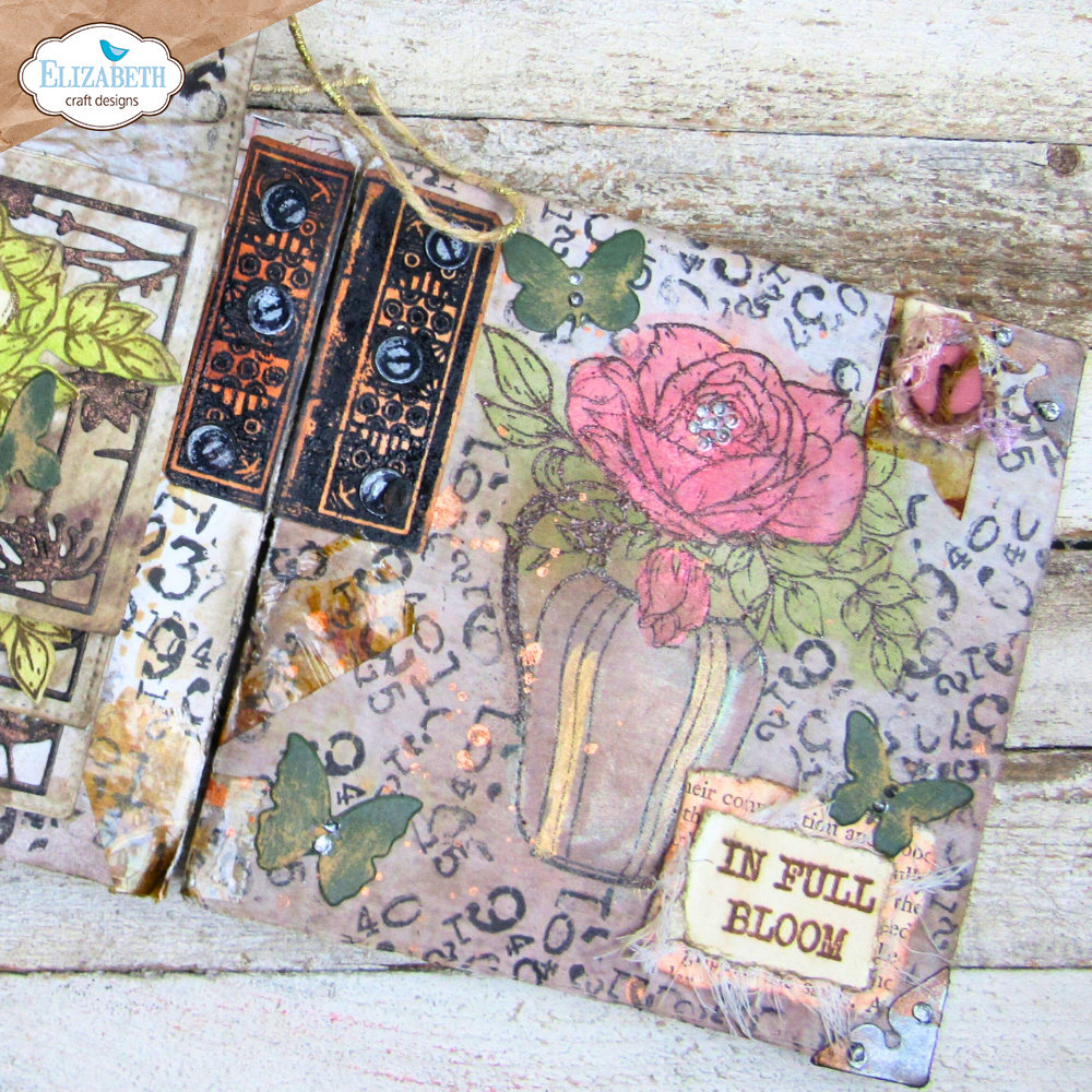 Elizabeth Craft Designs Hinged to the Past In Full Bloom Stamp set (CS ...