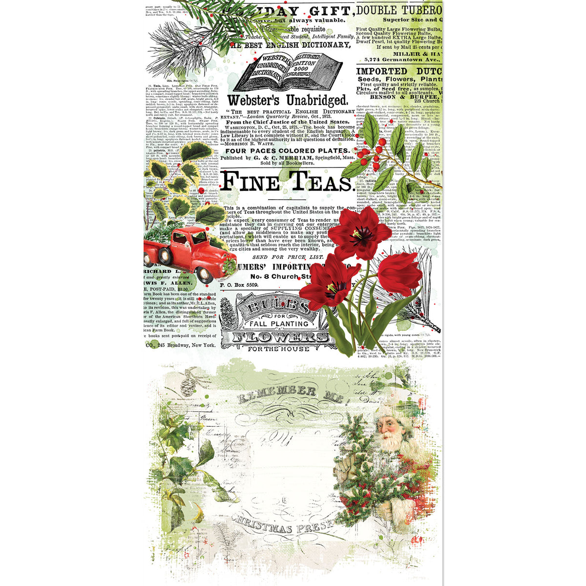 PRE-ORDER 49 and Market Evergreen Season Collection Washi Sheets ...