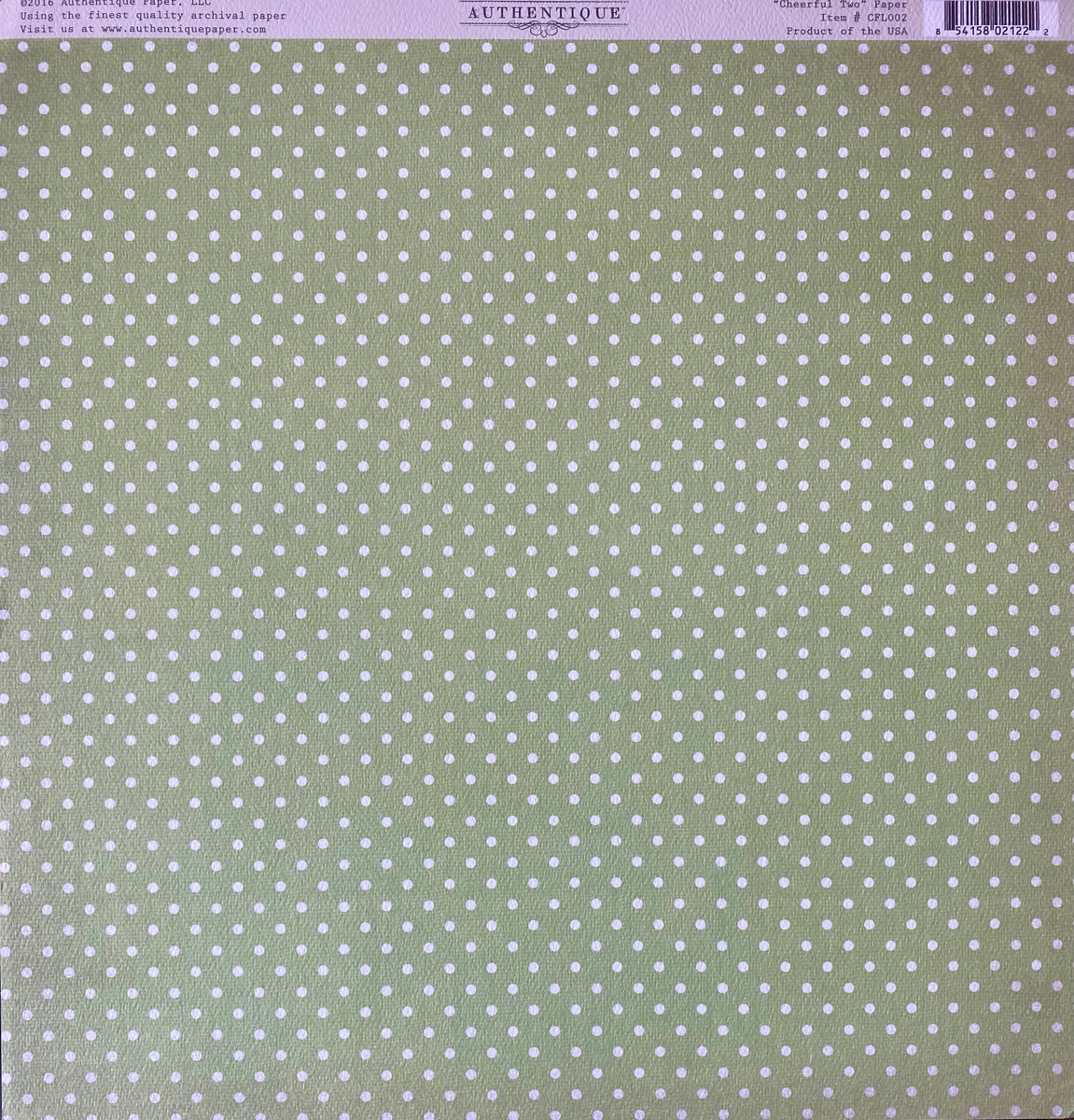 Authentique Cheerful Collection 12x12 Scrapbook Paper Cheerful Two (CF ...