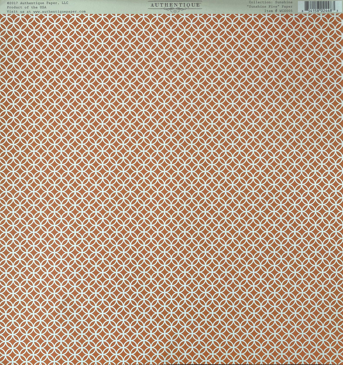Authentique Sunshine Collection 12x12 Scrapbook Paper Sunshine Five (W ...