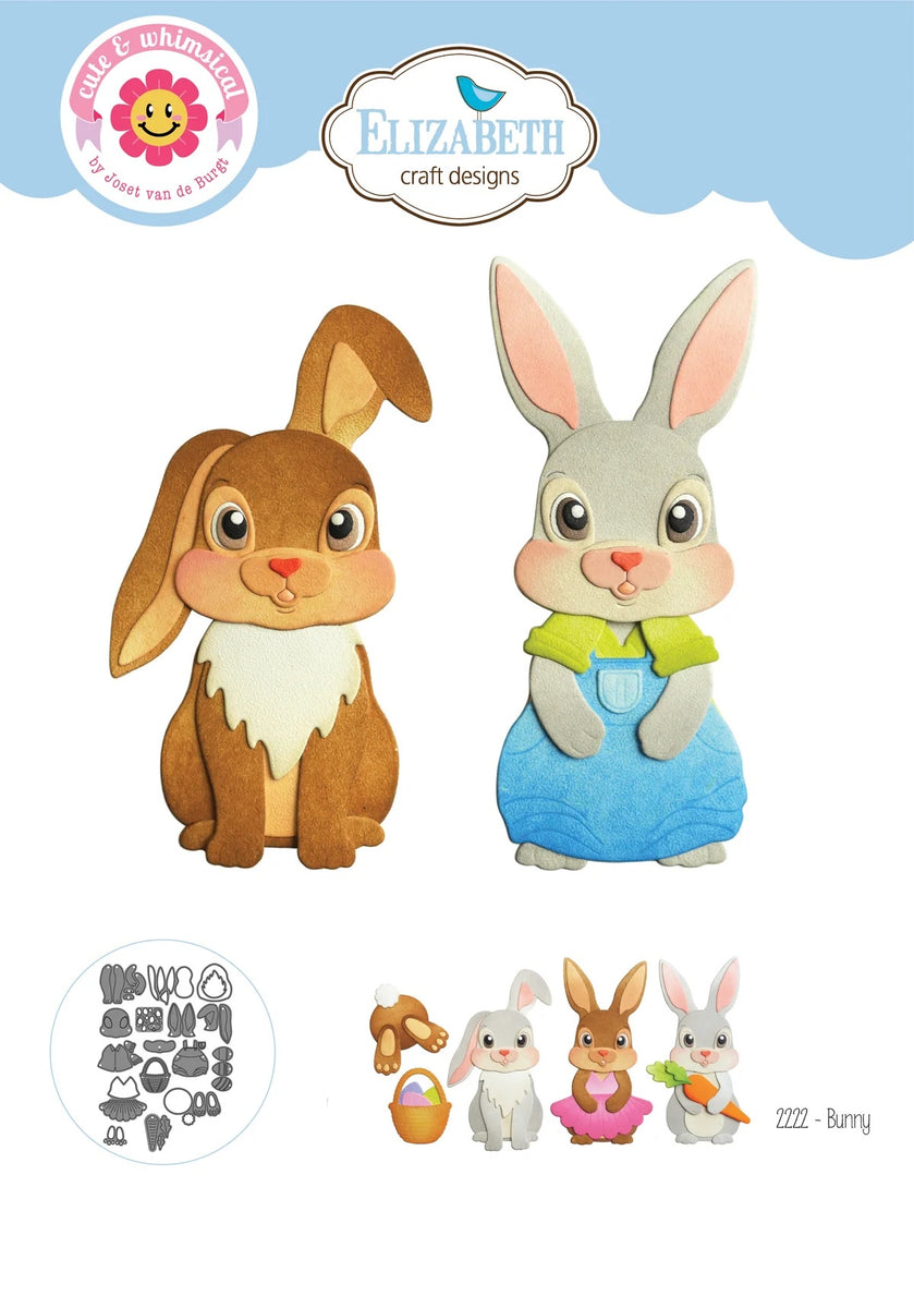 Elizabeth Craft Designs Cute and Whimsical Bunny (2222) – Everything ...