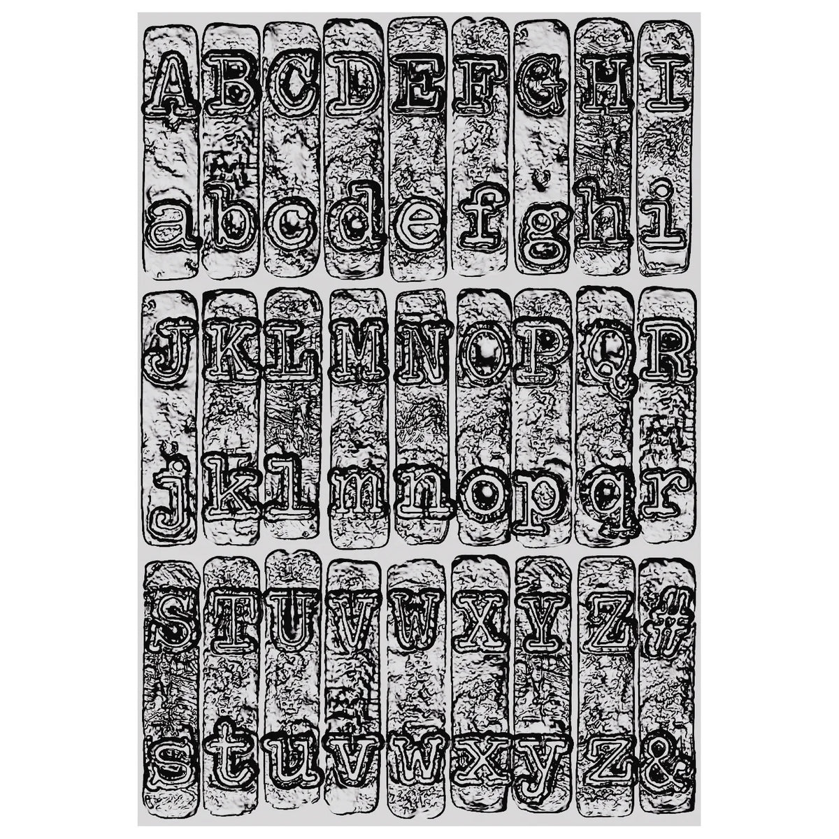 Sizzix 3-D Texture Fades Embossing Folder - Typewriter Large/A5 by Tim ...