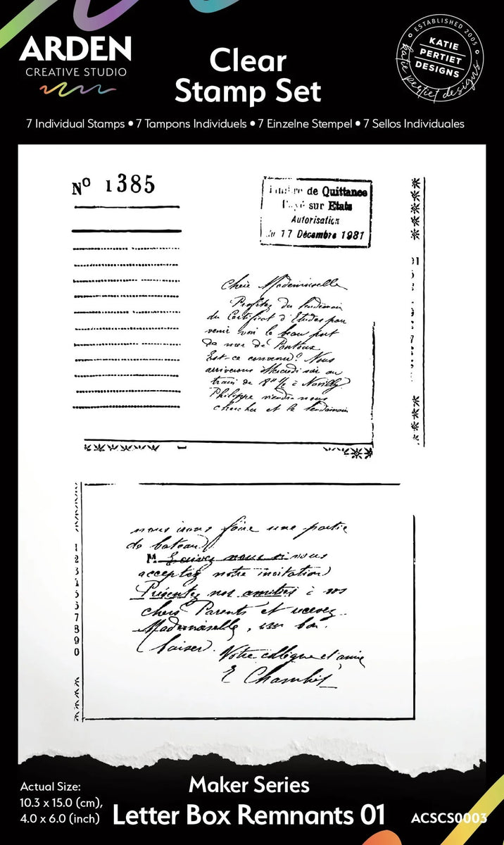 Arden Creative Studio - Maker Series Letter Box Remnants 01 Stamp Set ...