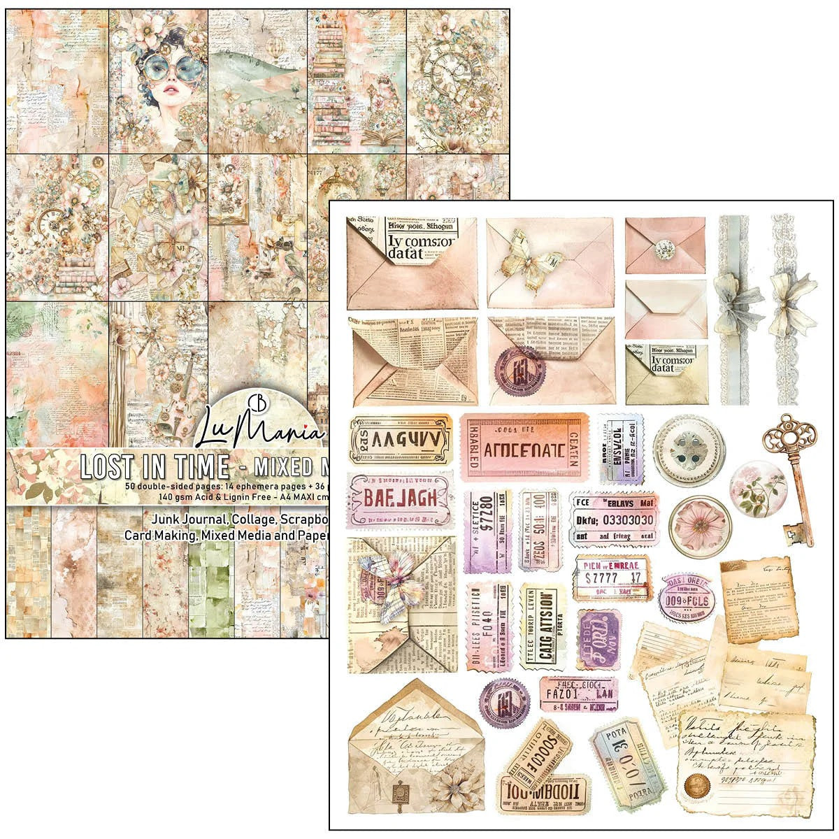 Ciao Bella Mixed Media Book Lost in Time A4 Maxi (MA007) – Everything ...