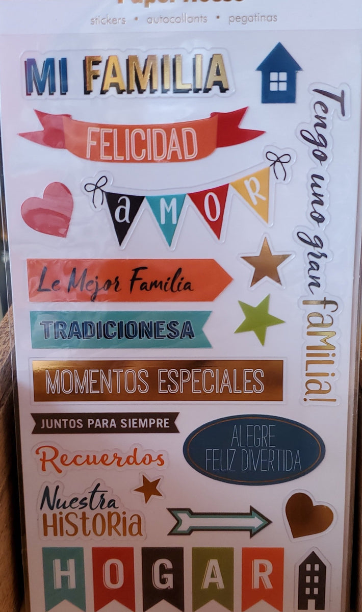 Paper House Productions Stickers Mi Familia (ST-3007) – Everything ...