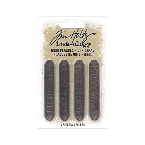 Tim Holtz idea-ology Christmas Word Plaques (TH94203) – Everything ...