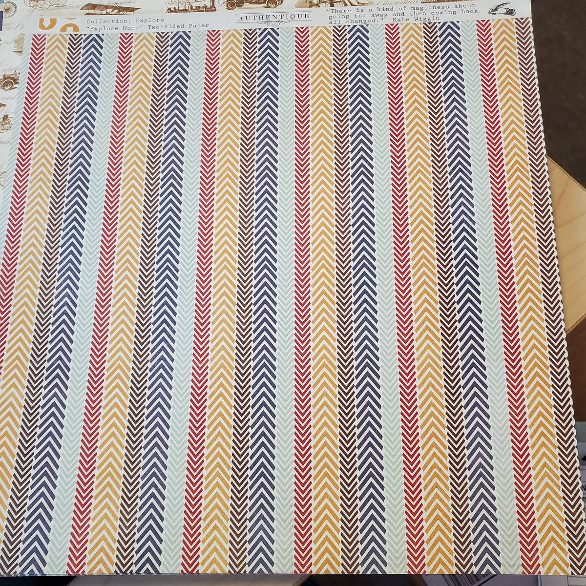 Authentique Explore Collection 12x12 Scrapbook Paper Nine (EXP009 ...