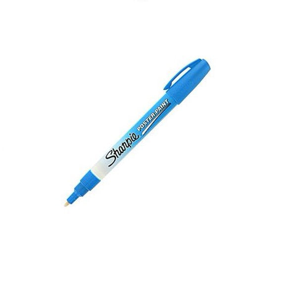 Sharpie Poster Paint Pen Fine Point Fluorescent Blue – Everything Mixed ...