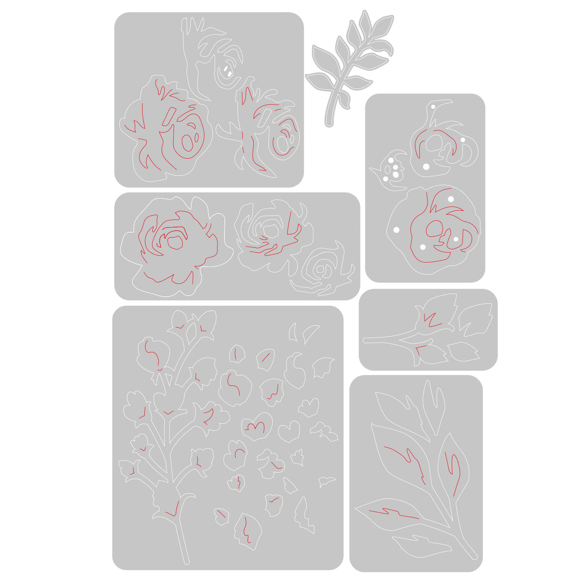 Sizzix Thinlits Die Set 7PK - Floral Layers #2 (665083) – Everything ...