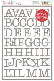 Hazel & Ruby Stencil Mask Peel-Away Letters - Typewriter Alpha (HR-SM4 ...