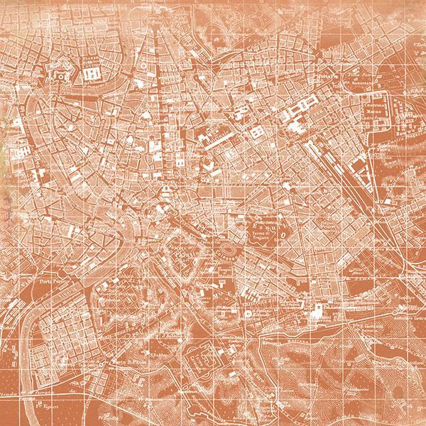 Paper House Productions 12x12 Scrapbook Paper - When In Rome (P-2067 ...
