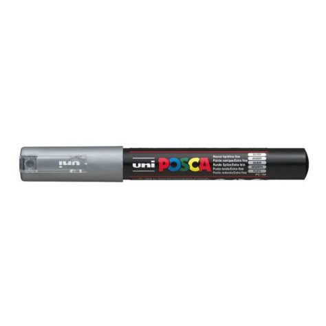 Posca Paint Marker 0.7mm Bullet Shaped Silver PC-1M – Everything Mixed ...